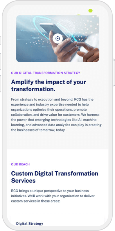 Portfolio Example Rcg Global Services Smartbug Media®